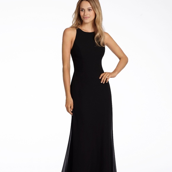 Hailey Page | Dresses | Hailey Paige Black Bridesmaids Dress 574 | Poshmark